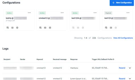 View Configurations And Logs