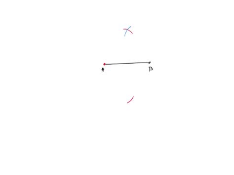 Solved Construction Has The Following Steps Using Ab As The Radius And Point As The Centel