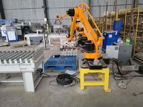 Flour Sugar Pallet Stacking Robot Arm Palletizing Fertilizer Bags Boxes Drum Palletizing Robot