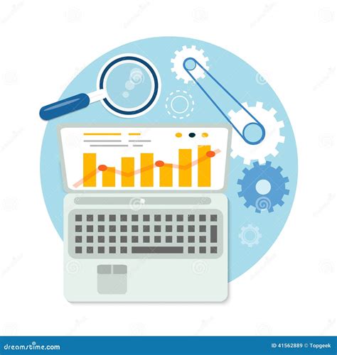 seo optimization programming process stock vector illustration of