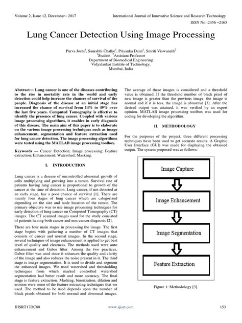 Lung Cancer Detection Using Image Processing Pdf Image Segmentation Ct Scan