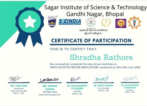 Shradha Rathore On Linkedin Share Connections Scienceandtechnology Matlab Certification…