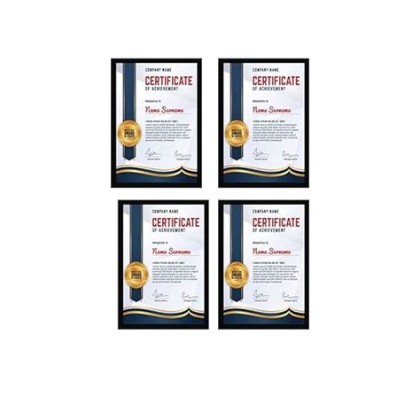 Glamsiya A4 Size Certificate Frames A4 Size Photo Frame For Wall Black Frame For Home And