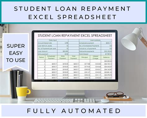 Loan Repayment Tracker Student Loan Repayment Template Excel