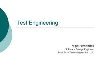 Test Engineering PPT
