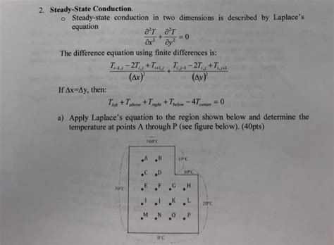 Solved 2 Steady State Conduction O Steady State Conduction