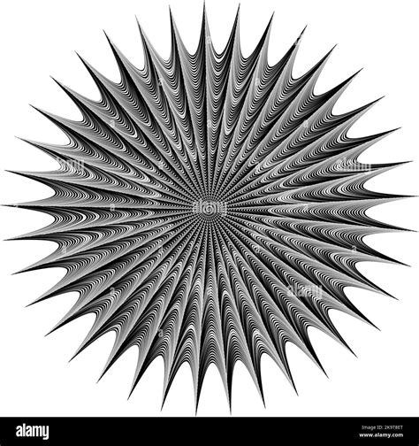 Abstract Striped Vector Background In Circle Concentric Circles Ripple Effect Stock Vector