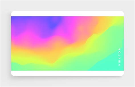 동적 효과와 추상적 인 배경 생생한 그라데이션이 있는 크리에이티브 디자인 포스터 광고 마케팅 프레젠테이션을 위한 벡터 일러스트레이션 모바일 화면 3차원 형태에 대한 스톡