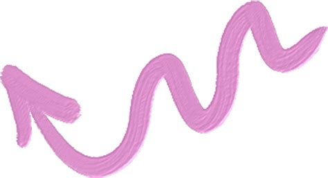Handdrawn Colorful Paint Arrow Png