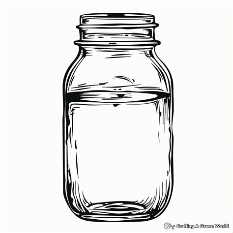 Mason Jar Coloring Pages Free And Printable