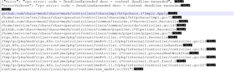 Chaos Failed To Apply Chaos Rpc Error Code Deadlineexceeded Desc Context Deadline