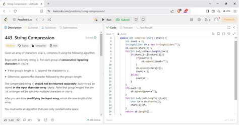 Lavkush Gupta On Linkedin 15 01 2025 Day 48 String Compression Leetcode Challenge Edslash