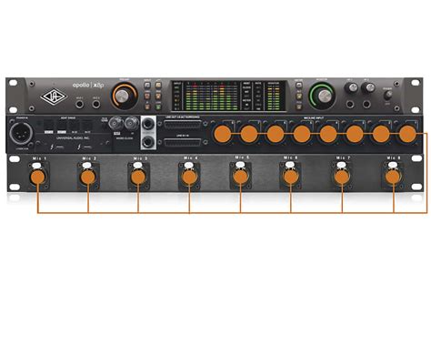 Universal Audio Apollo X P Mic Input Panel Reverb