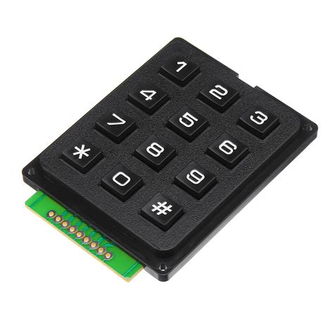 12 Key Mcu Membrane Switch Keypad 4 X 3 Matrix Array Matrix Keyboard