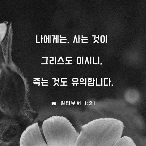 빌립보서 121 27 이는 내게 사는 것이 그리스도니 죽는 것도 유익함이니라 그러나 만일 육신으로 사는 이것이 내 일의 열매일찐대 무엇을 가릴는지 나는 알지 못하노라 내가