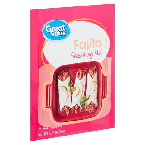 Great Value Fajita Seasoning Mix 125 Oz