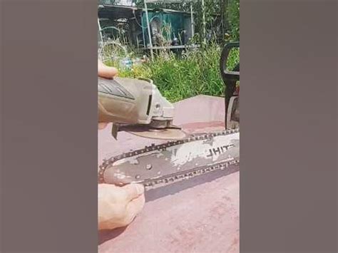 Как заточить цепь на бензопиле не снимая шины #diy #tool #самоделка ...