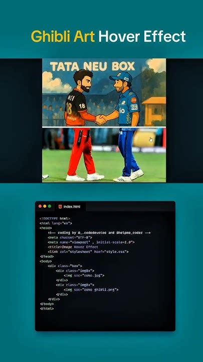 Ghibli Arts Hover Effect Using Html And Csscoding Ghibli Ghibliart Project Html Css