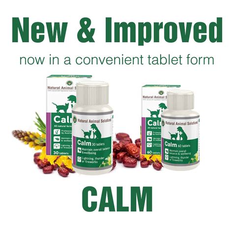 Natural Animal Solutions Nas Calm For Dogs And Cats 30 Tablets 2777
