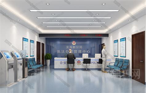现代警务室前台模型su模型下载 Id113791387 建e室内设计网