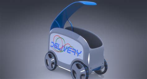 배달 무인 항공기 차량 개념 3d 모델 49 Max Obj Free3d