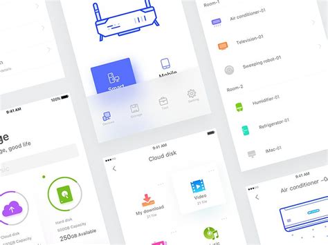 Router Page Smart Sketch Router Interface Intelligent Icon Home Design Controller Color App User