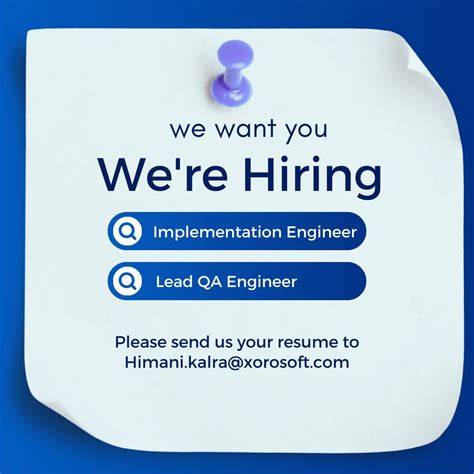 Himani Kalra On Linkedin Hiring Jobopportunity Techjobs Implementationengineer Leadqaengineer…