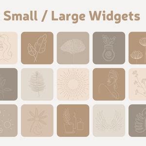 Nude Aesthetic IPhone Ios App Icons Theme Pack Abstract App Icon Bundle Nude Tones Widgets