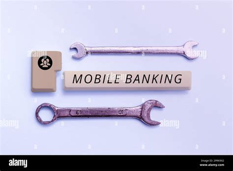 Text Showing Inspiration Mobile Banking Word Written On To Create Financial Transactions With
