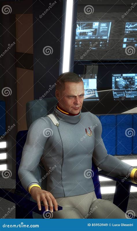 Spaceship Captain Futuristic Man Stock Illustration Illustration Of Alien Playing 85953949