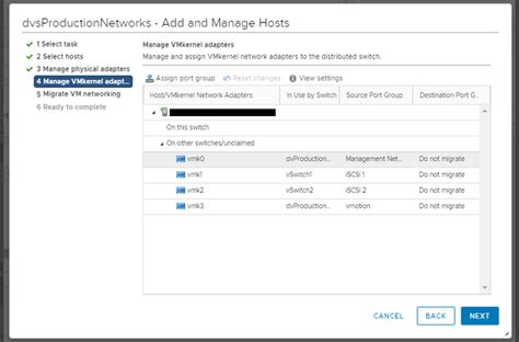 VMware Distributed Virtual Switch Version Upgrade Via Side By Side Migration VSwitch To