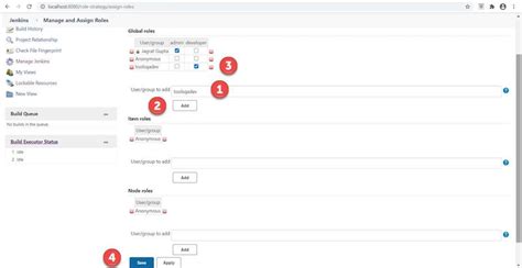 Jenkins Role Based Strategy Setup