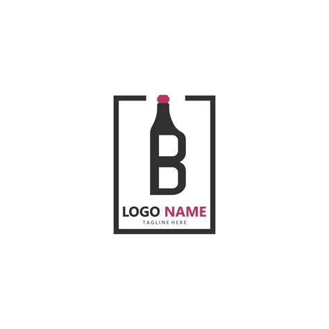 Letter B Wine Bottle Logo Design 52711156 Vector Art At Vecteezy