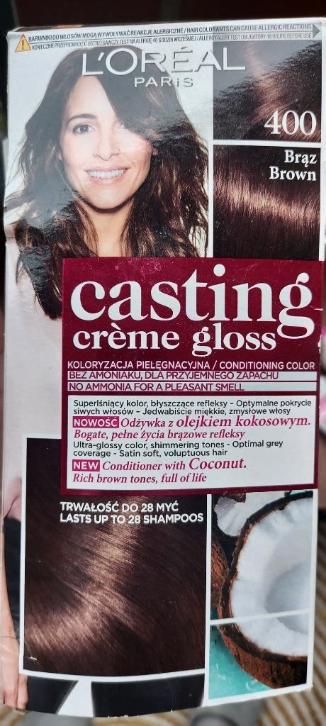 Farba do włosów Loreal CASTING 400 BRĄZ | Warszawa | Kup teraz na ...