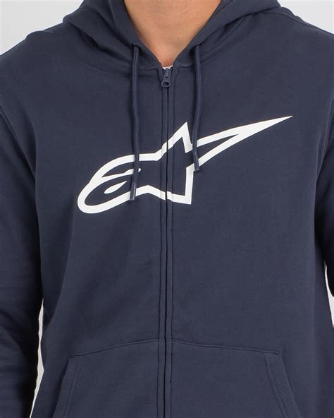 Shop Alpinestars Ageless Ii Zip Hoodie In Navywhite Fast Shipping