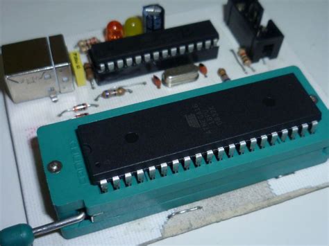 Atmel Usb Programmer Circuit Zif Socket Usbasp Atmega8 Electronics Projects Circuits