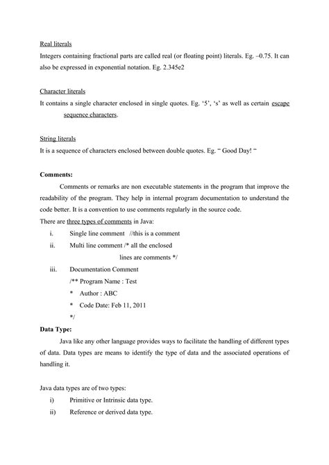 Grade 8 Introduction To Java Doc