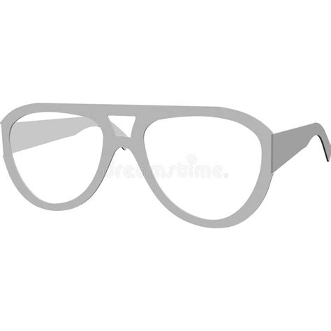 Glasses Realistic Illustration Isolated On White Background With