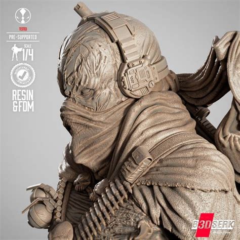 👤 B3dserk Commando Spwan Portrait Bust Ready For Printing・ 3d File For 3d Printing・cults