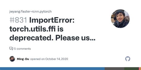 Importerror Torch Utils Ffi Is Deprecated Please Use Cpp Extensions