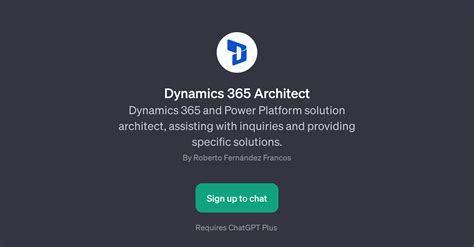 Dynamics 365 Architect Ai Tool For Dynamics 365 Guidance