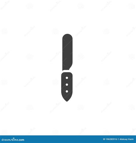 Butter Knife Vector Icon Stock Vector Illustration Of Glyph 196285916