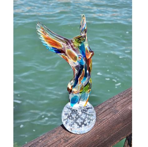 조각품 및 인형 미술품 유리 다양한 컬렉션 나이키 은 및 유리 막대 무라노 유리 조각품