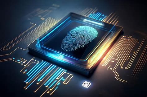 Premium Photo Fingerprint Scanning Biometric Identification And