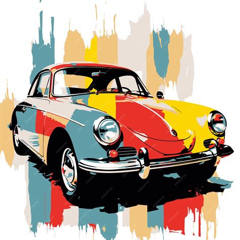 Premium Vector Pop Art Car