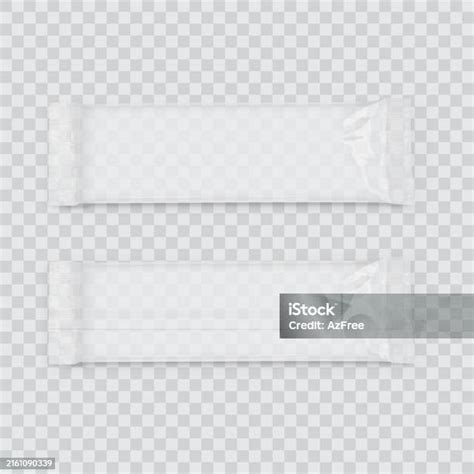 투명한 체크 무늬 배경에 두 개의 흰색 빈 포장 포장지 벡터 0명에 대한 스톡 벡터 아트 및 기타 이미지 0명 3차원 형태 가방 Istock