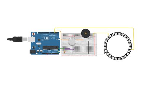 Circuit Design Smoke Detector Tinkercad