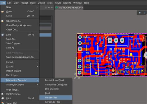 Hướng Dẫn Xuất File Gerber đặt Mạch In Meka