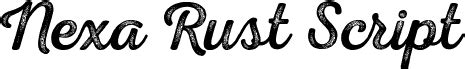 Nexa Rust Script R Trial Shadow Font Fonts U