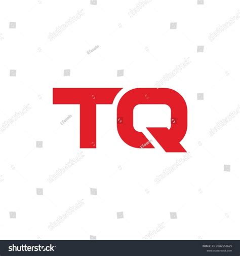 Tq Qt Letter Logo Design Minimalist Stock Vector Royalty Free